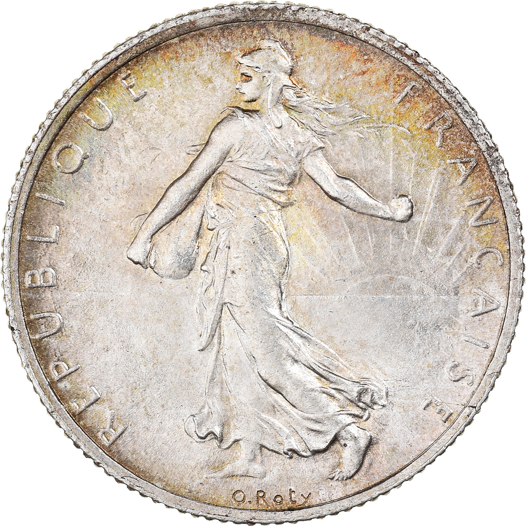 Coin, France, Semeuse, 2 Francs, 1919, Paris, , Silver, KM:845.1