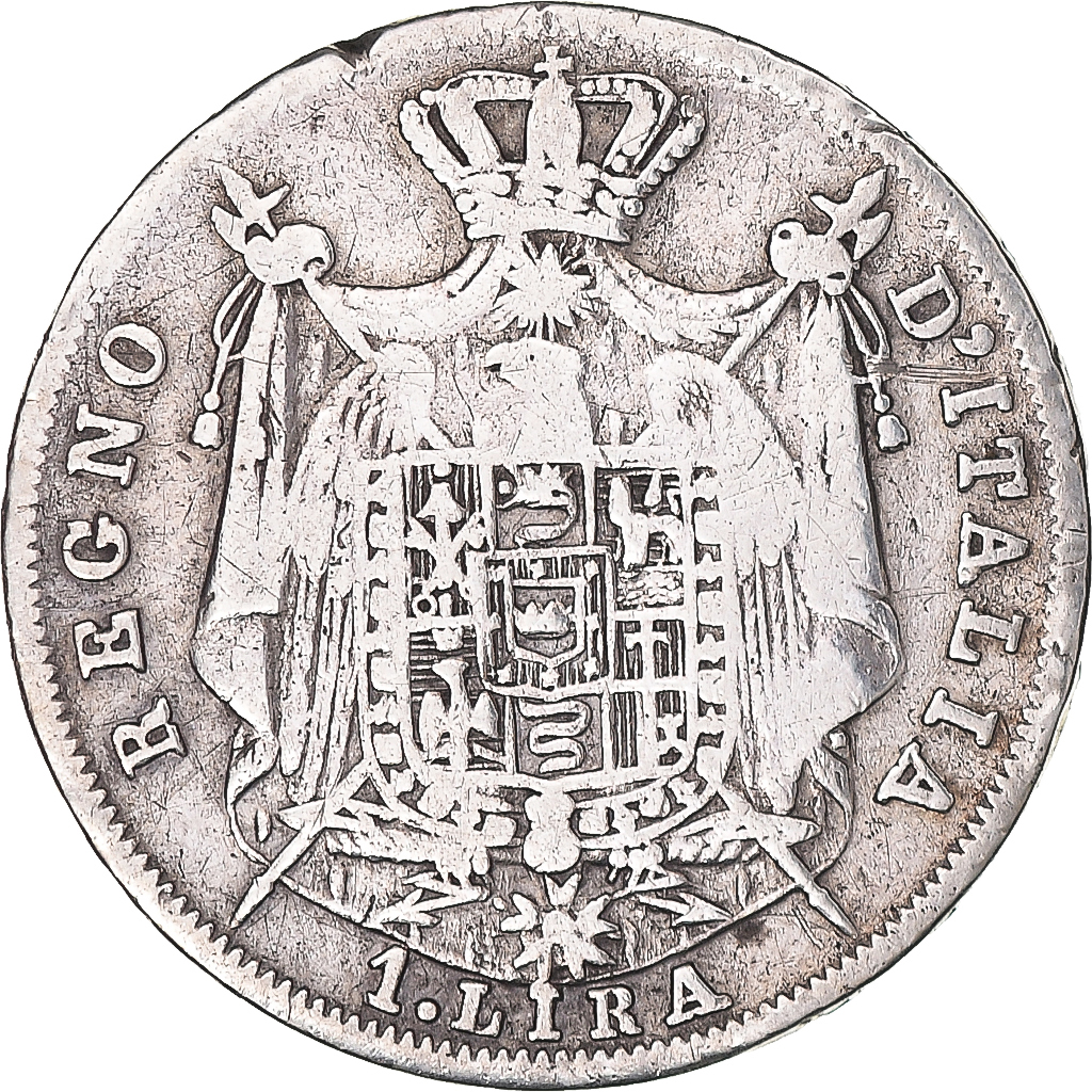 Coin, ITALIAN STATES, KINGDOM OF NAPOLEON, Napoleon I, Lira, 1810, Milan