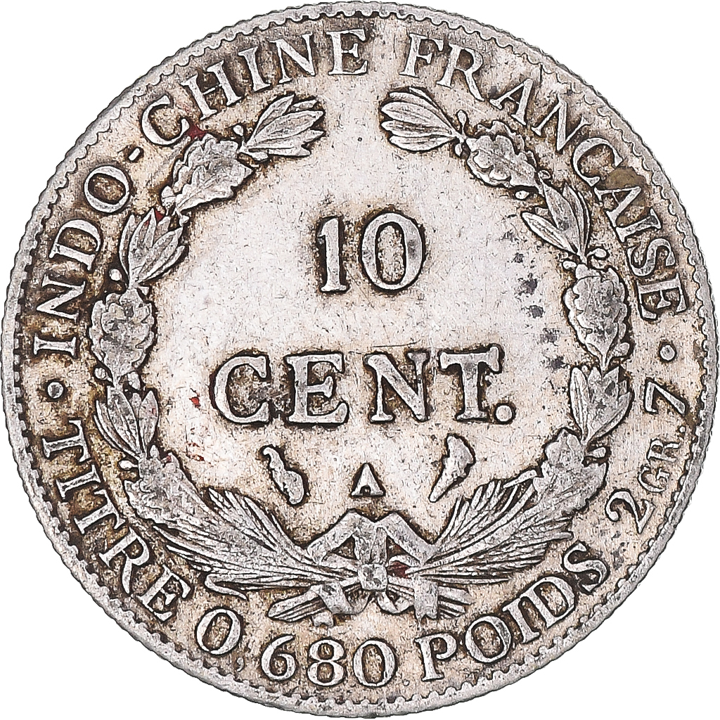 Coin, FRENCH INDO-CHINA, 10 Cents, 1922, Paris, , Silver, KM:16.1