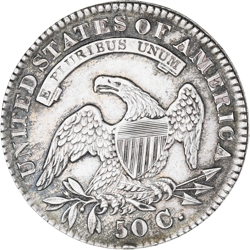 Coin, United States, Capped Bust, Half Dollar, 1830, U.S. Mint ...