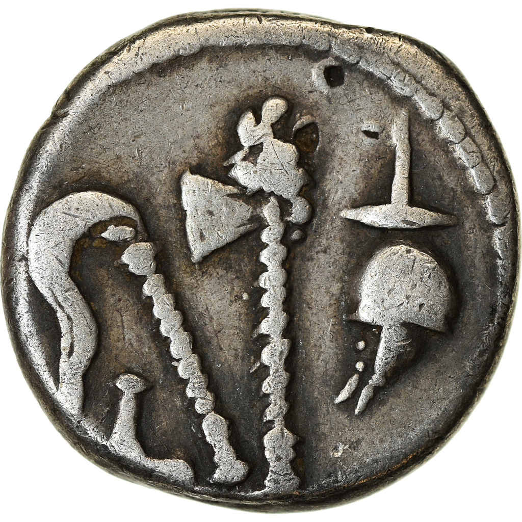 Coin, Julius Caesar, Denarius, Traveling Mint, , Silver, Cohen:49