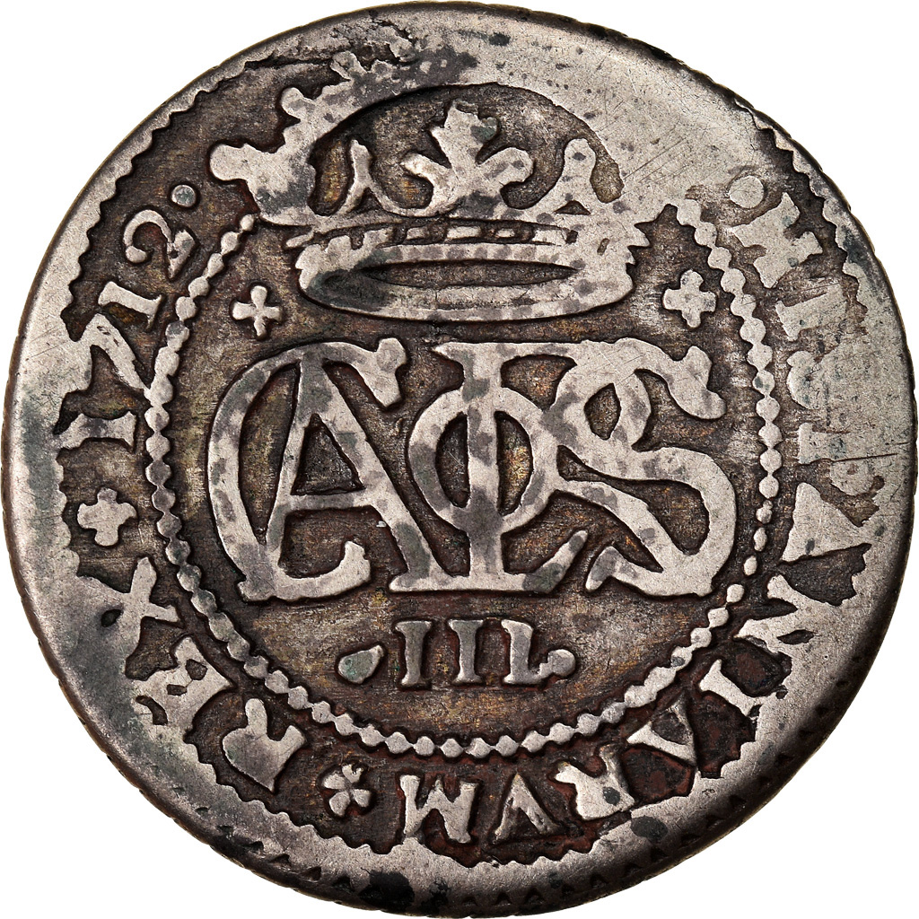 Coin, Spain, Charles III, 2 Reales, 1712, Barcelona, , Silver, KM:PT5
