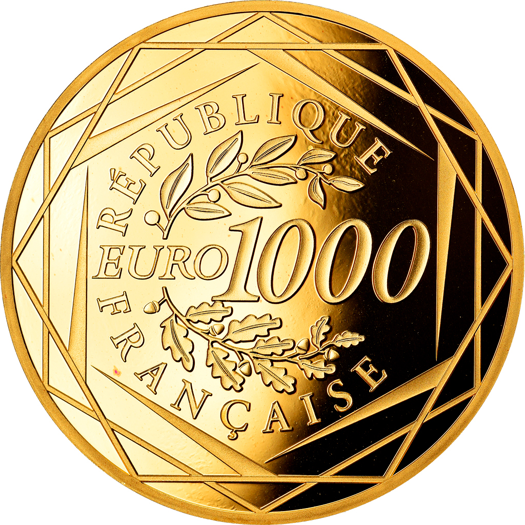 France, 1000 Euro, 2015, Paris, Coq, , Gold | European Coins