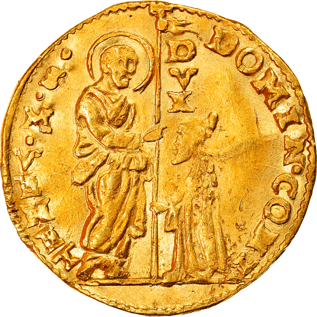 Coin, ITALIAN STATES, VENICE, Domenico Contarini, Zecchino, 1659 - 1675 ...