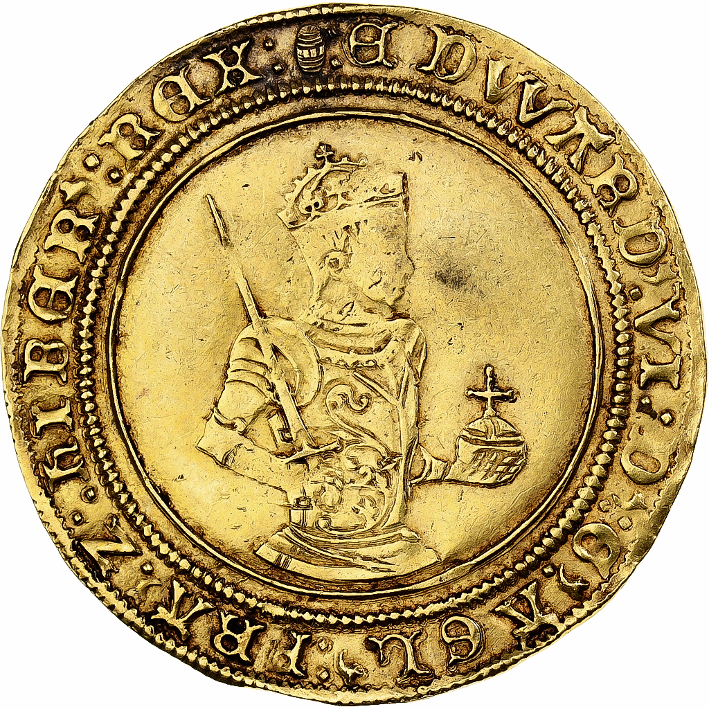 Kingdom of England, Edward VI, Sovereign, 1551-1553, London, Gold,