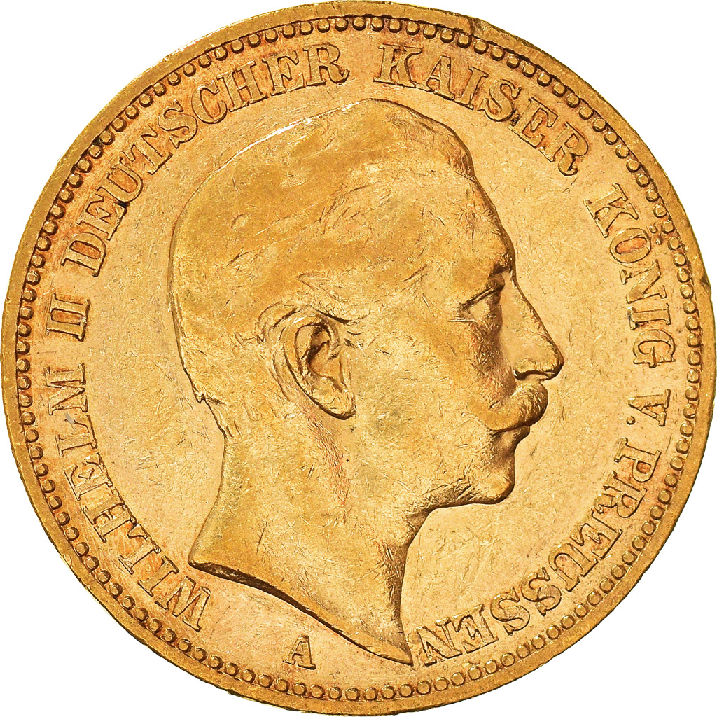 Coin, German States, PRUSSIA, Wilhelm II, 20 Mark, 1894, Berlin,