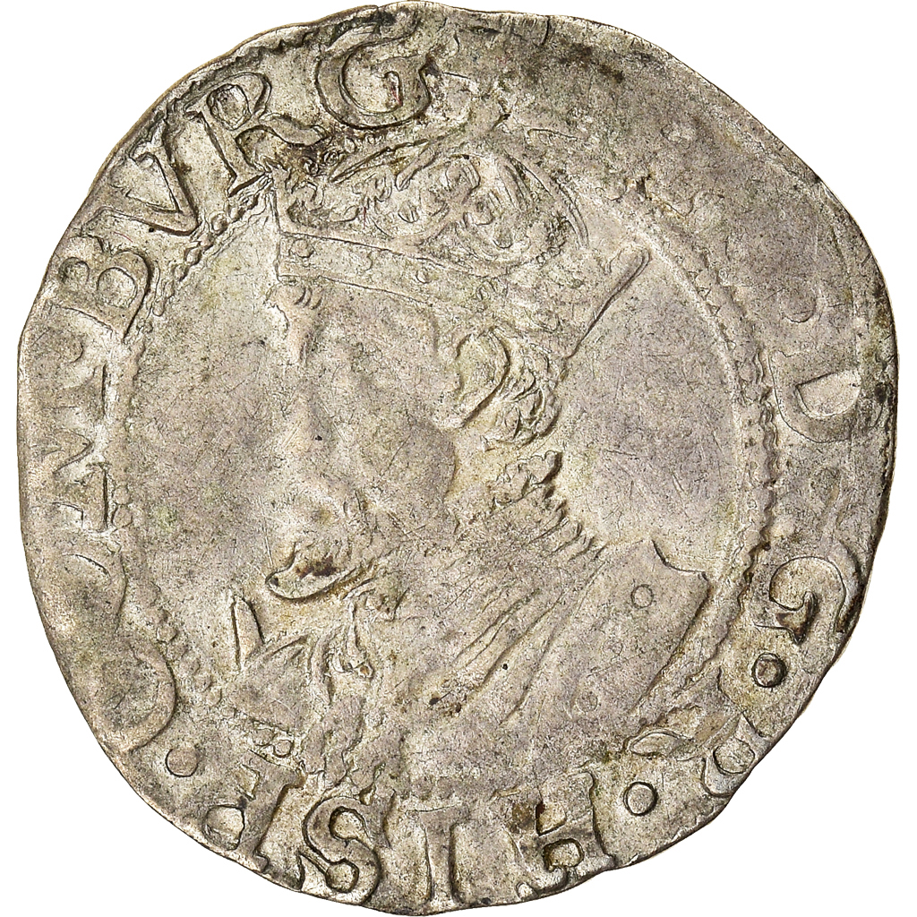 Coin, Spain, Franche-Comté, Philip II, Carolus, 1564, Dole, , Billon