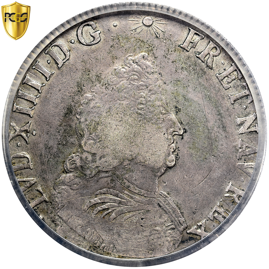 France, Louis XIV, Écu de Flandre aux insignes, 1702, Lille, Reformed ...