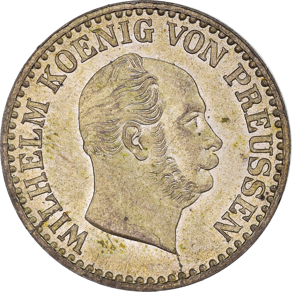 Coin, German States, PRUSSIA, Wilhelm I, Groschen, 1871, Berlin,