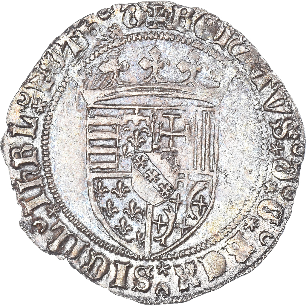 Coin, FRENCH STATES, LORRAINE, René II, Gros ou 1/2 Plaque, Nancy,