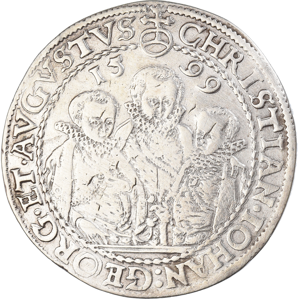 Coin, German States, SAXONY-ALBERTINE, Christian II, Johann Georg I ...