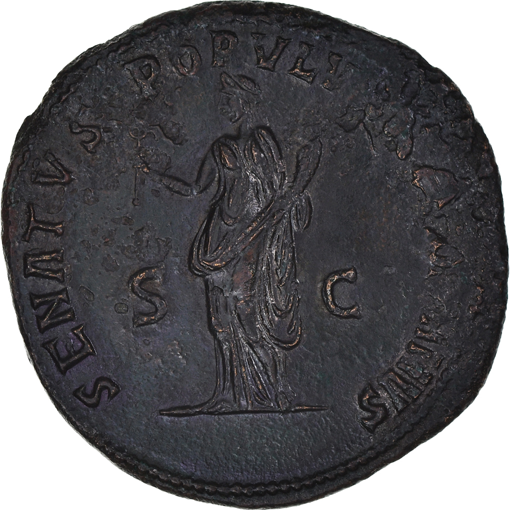 Coin, Ancient Rome, Roman Empire (27 BC – AD 476), Trajan, Dupondius, 115