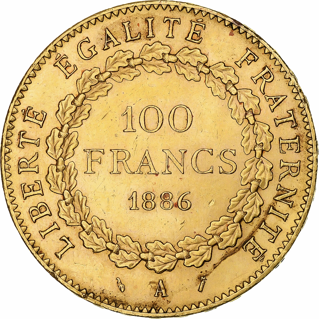 France, Génie, 100 Francs, 1886, Paris, , Gold, KM:832, Gadoury:1137