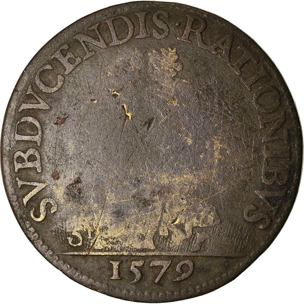 France, Token, Royal, Charles IX, Chambre des Comptes du Roi, 1579,