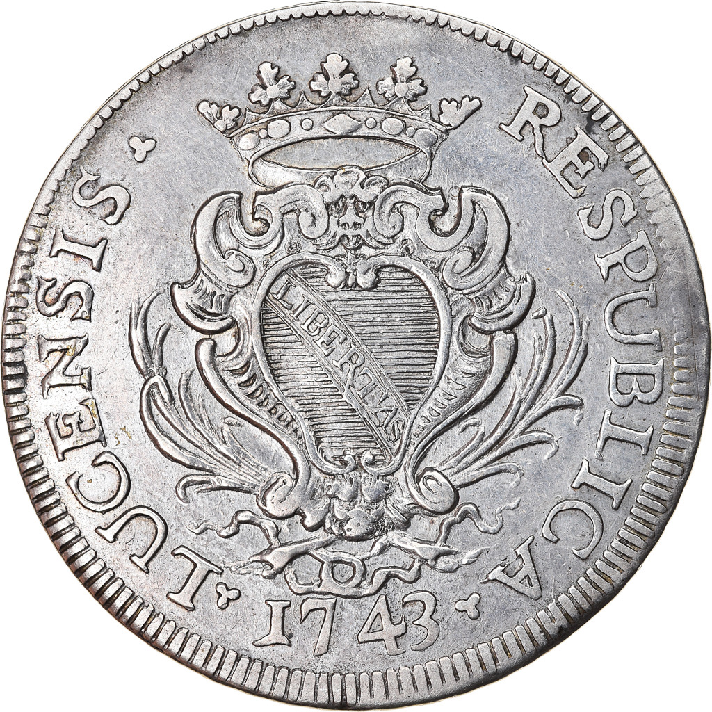 Republic of Lucca, Scudo, 1743, Lucca, Silver, , KM:53 | European Coins