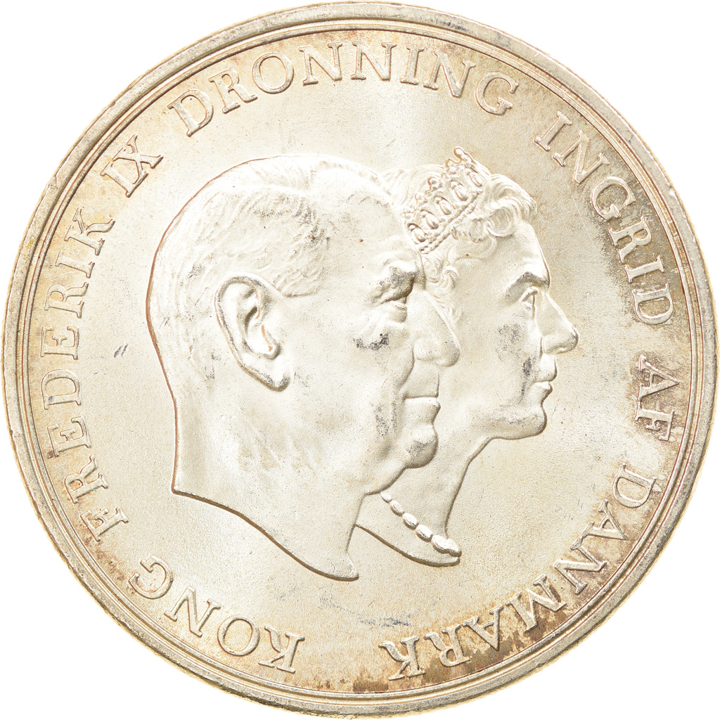 Coin, Denmark, Frederik IX, 5 Kroner, 1960, Copenhagen, , Silver