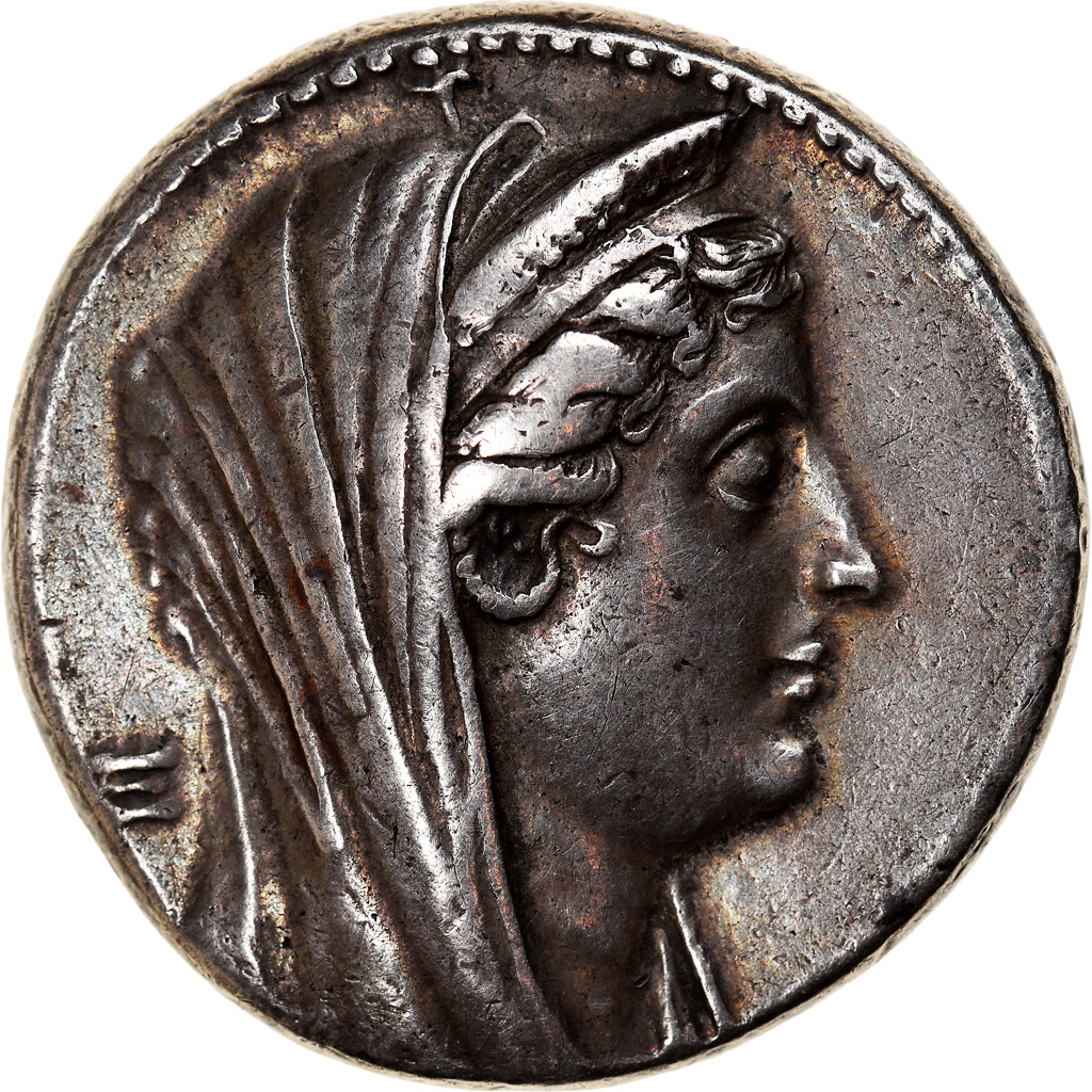 Coin, Egypt, Ptolemaic Kingdom, Arsinoe II, Decadrachm, 249 BC, Alexandria