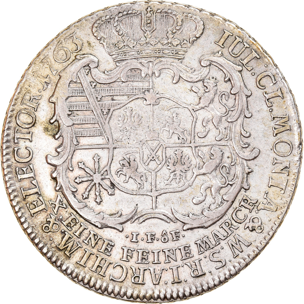 Coin, German States, SAXONY-ALBERTINE, Friedrich Christian, Thaler, 1763