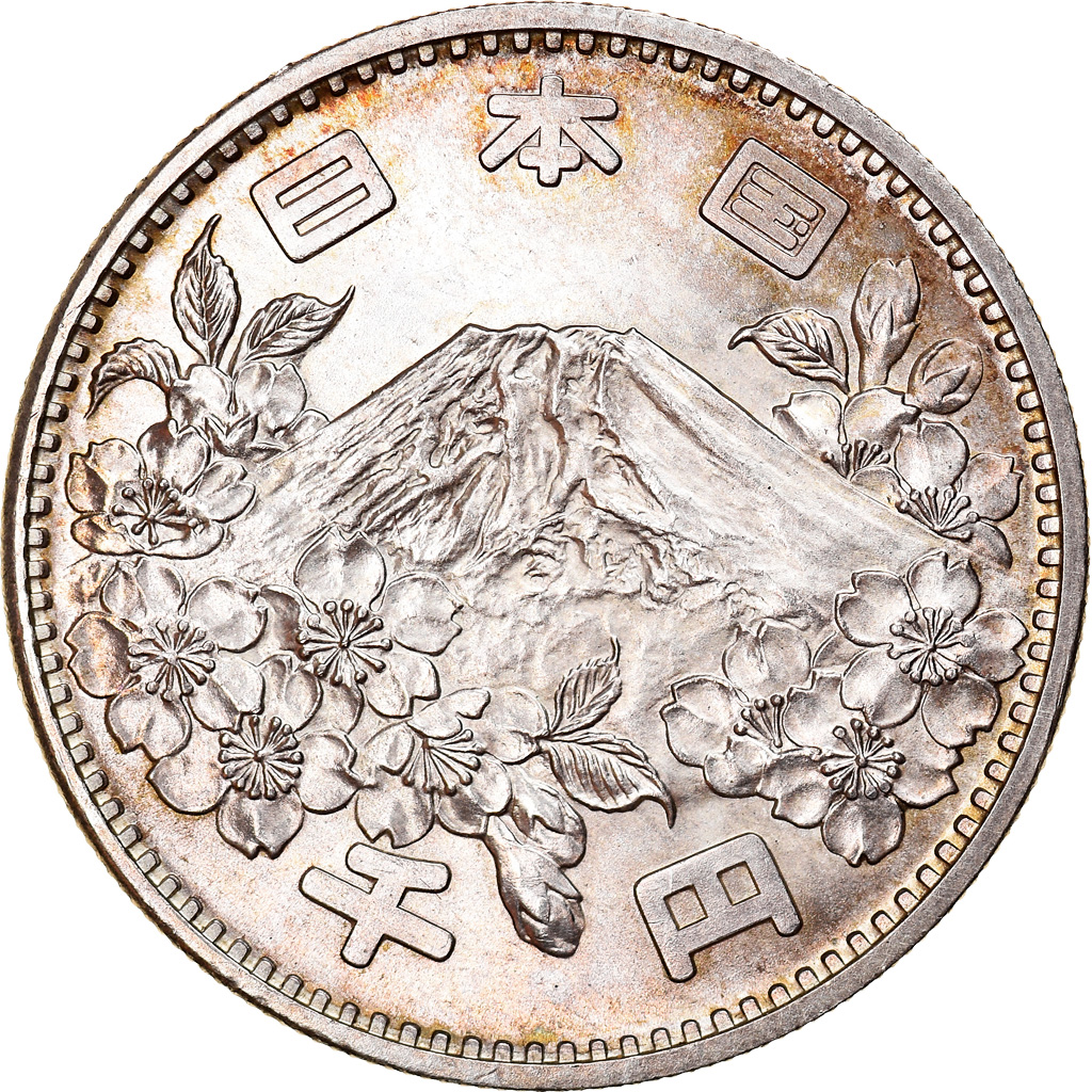 Coin, Japan, Hirohito, 1000 Yen, 1964, Tokyo, , Silver, KM:80