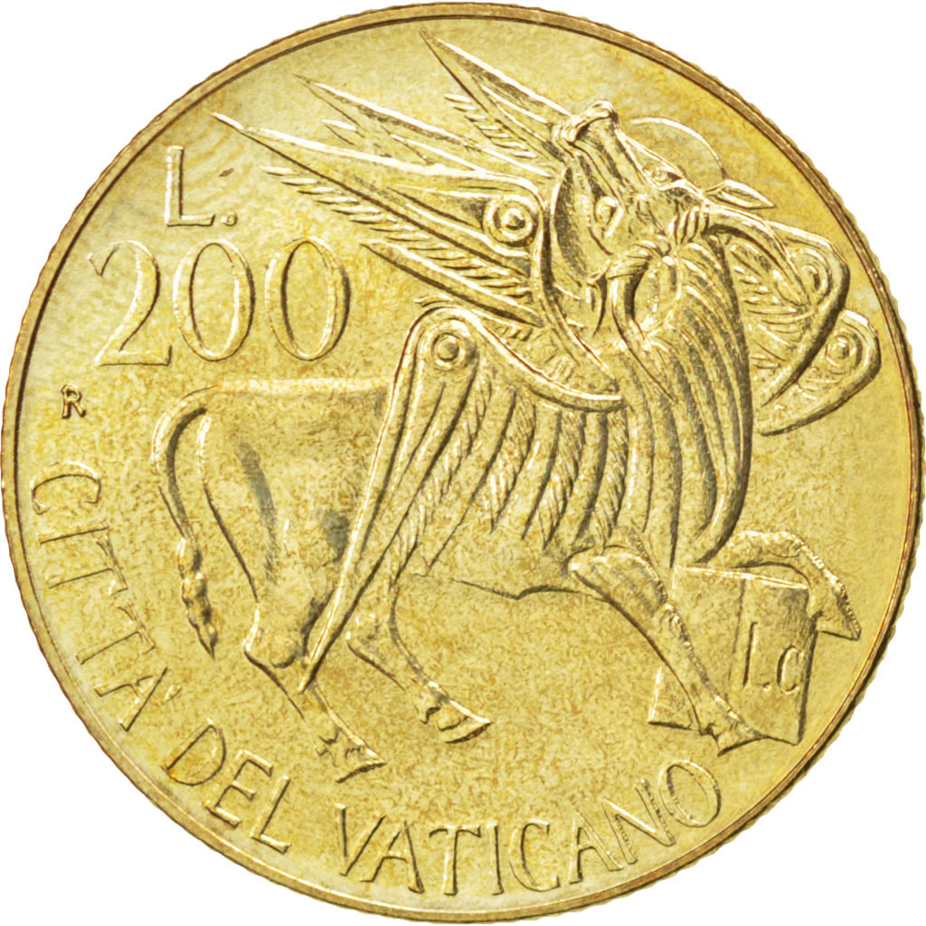 Coin, VATICAN CITY, John Paul II, 200 Lire, 1985, , Aluminum-Bronze
