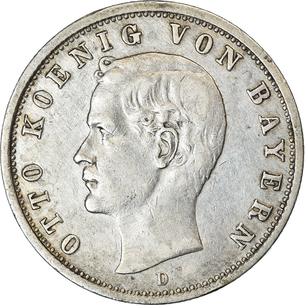 Coin, German States, BAVARIA, Otto, 2 Mark, 1900, Munich, , Silver