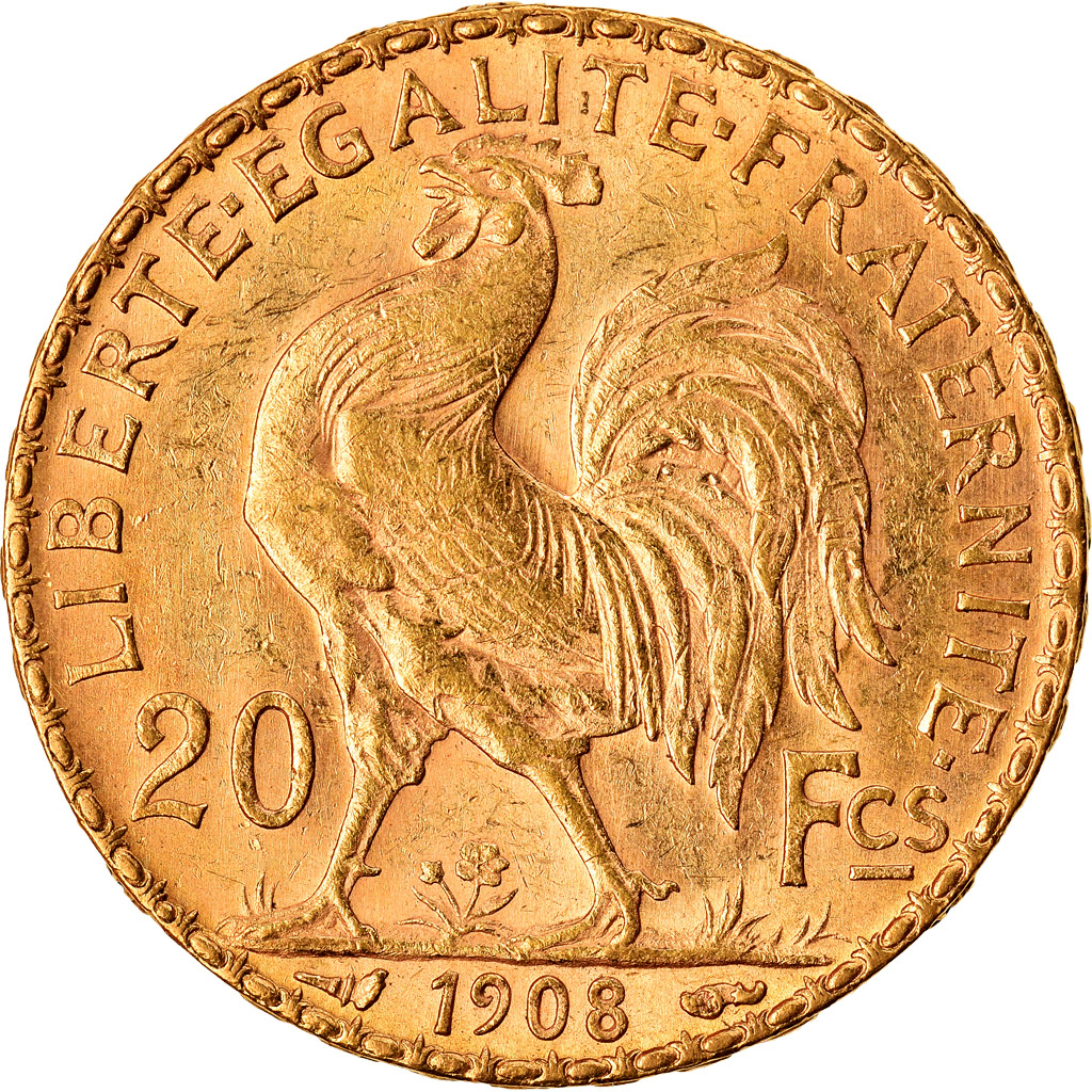 Coin, France, Marianne, 20 Francs, 1908, Paris, , Gold, KM:857