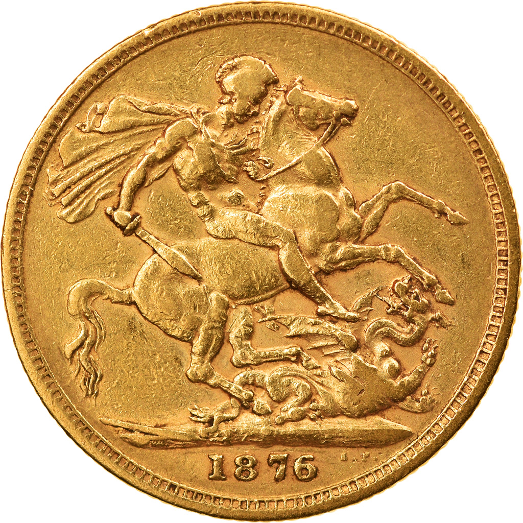 Coin, Australia, Victoria, Sovereign, 1876, , Gold, KM:13 | Australian ...