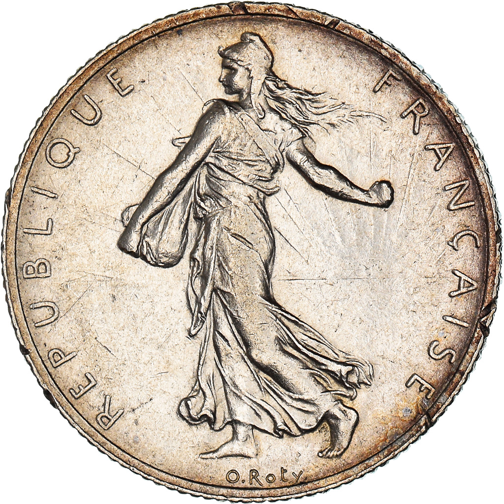 Coin, France, Semeuse, 2 Francs, 1917, Paris, , Silver, KM:845.1