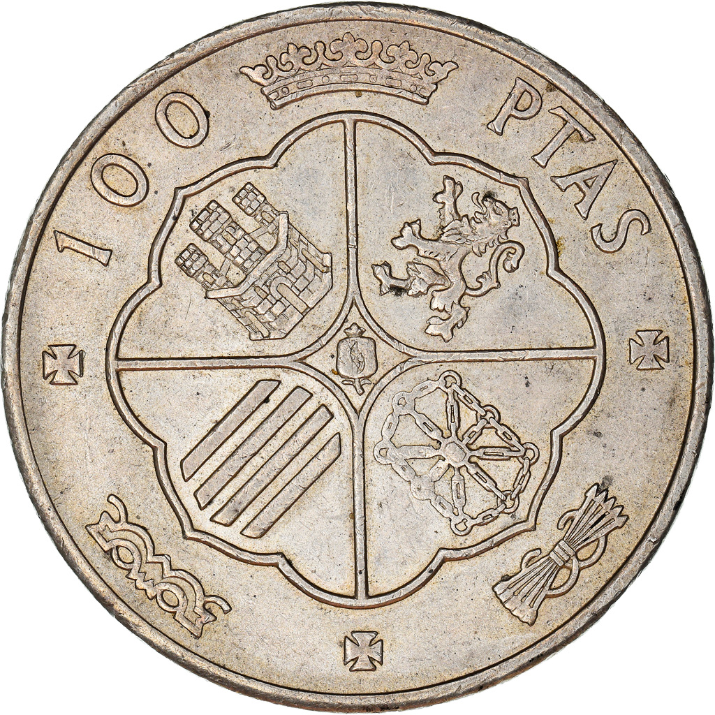 Coin, Spain, Caudillo and regent, 100 Pesetas, 1966, , Silver, KM:797