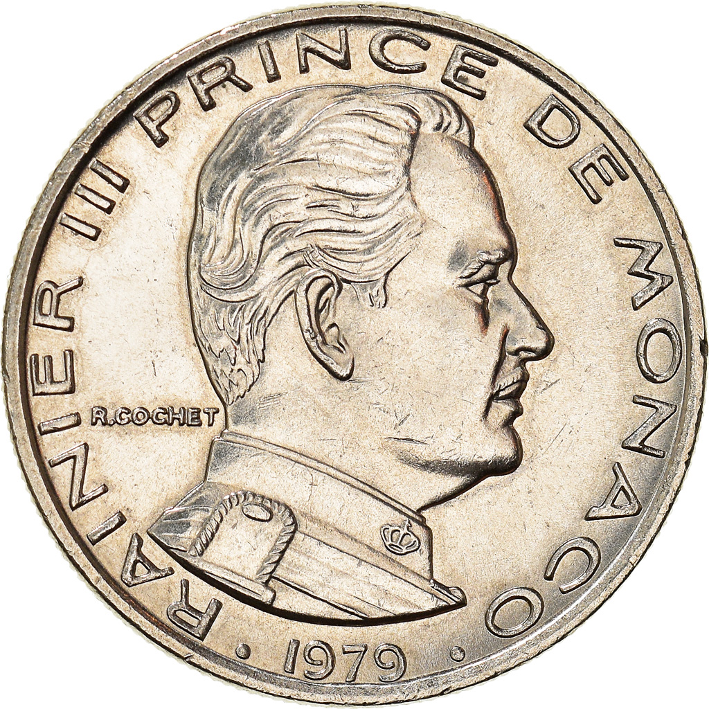 Coin, Monaco, Rainier III, Franc, 1979, , Nickel, KM:140, Gadoury:MC