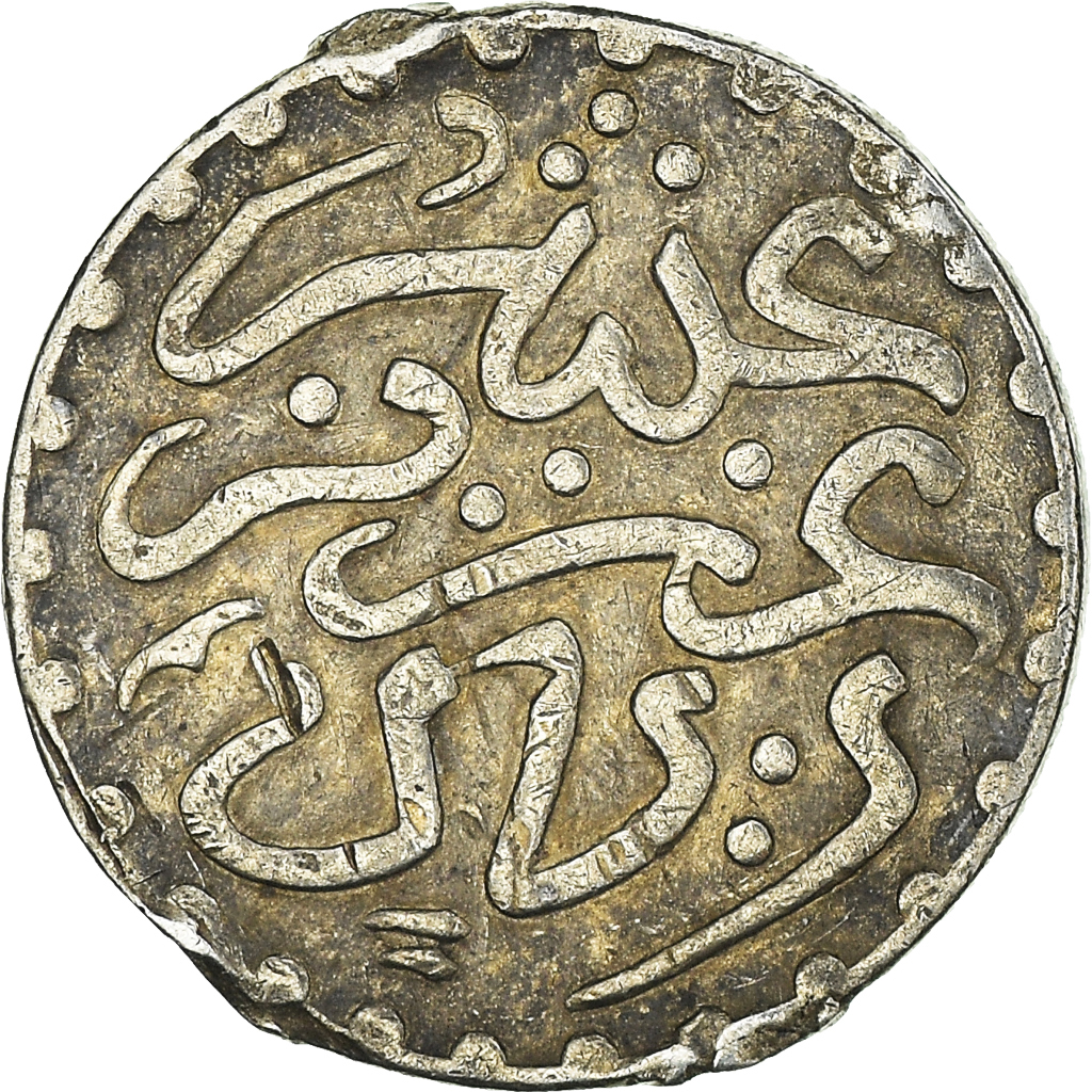 Coin, Morocco, 'Abd al-Aziz, 1/20 Rial, 1/2 Dirham, 1903 (AH 1321),