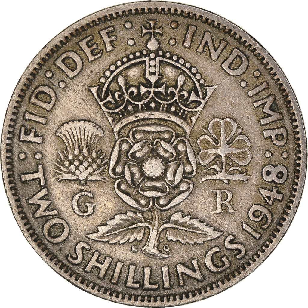 Coin, Great Britain, George VI, Florin, Two Shillings, 1948, | European ...