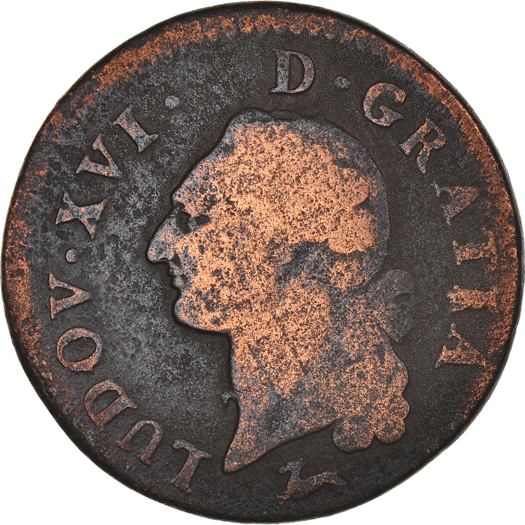 Coin, France, Louis XVI, Sol, 1785, Orléans, , Copper, KM:578.14