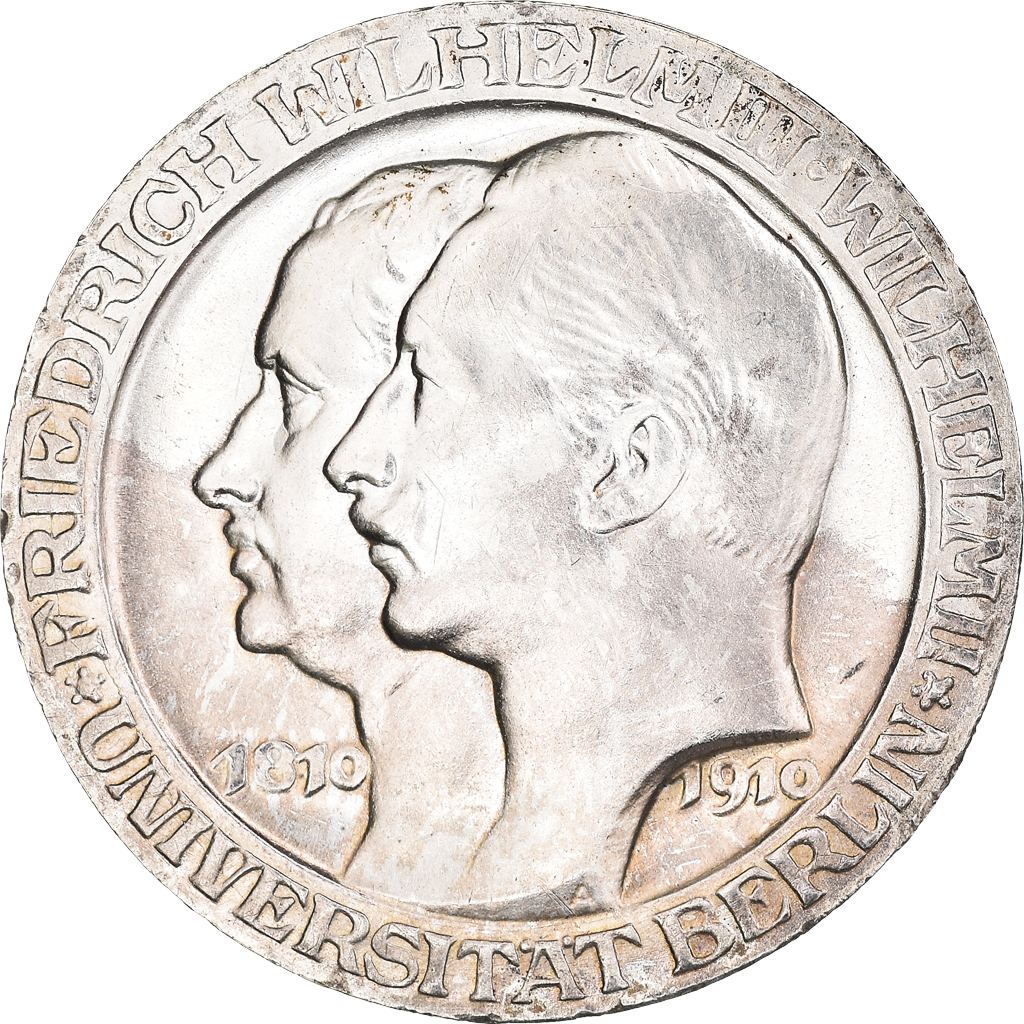 Coin, German States, PRUSSIA, Wilhelm II, 3 Mark, 1910, Berlin,