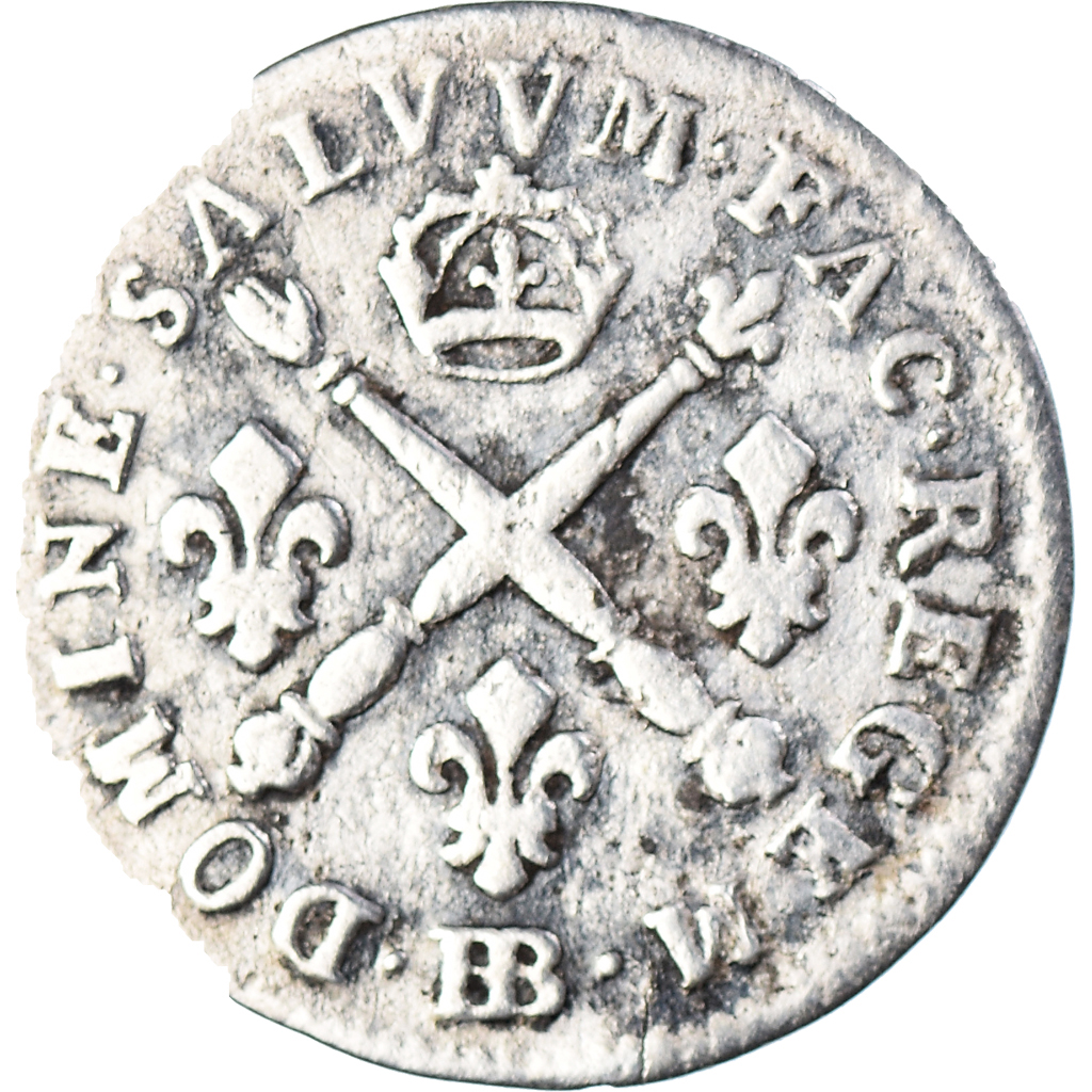 Coin, France, Louis XIV, 5 Sols aux insignes, 1703, Strasbourg,
