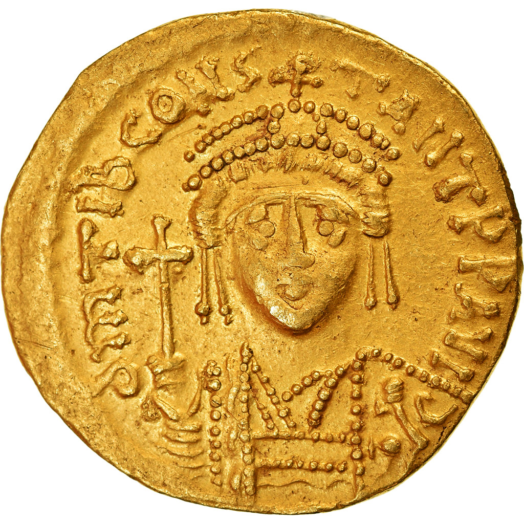 Coin, Tiberius II Constantine, Solidus, 578-582, Constantinople,