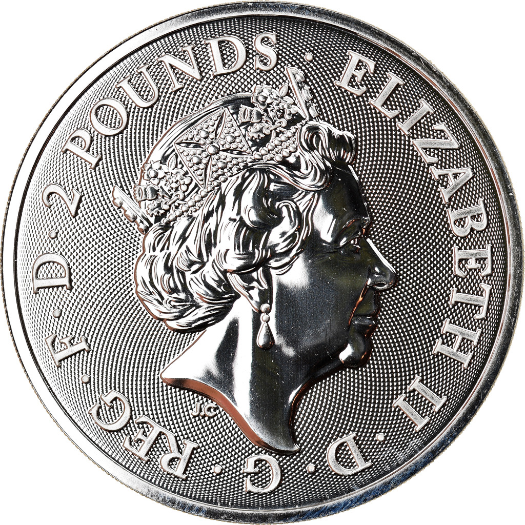 Coin, Great Britain, Trafalgar Square, 2 Pounds, 2018, 1 Oz, , Silver