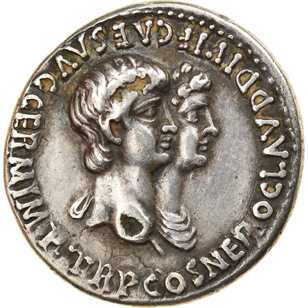 Coin, Nero, Denarius, 55 AD, Rome, Fourrée, , Silver, RIC:7 | Roman ...