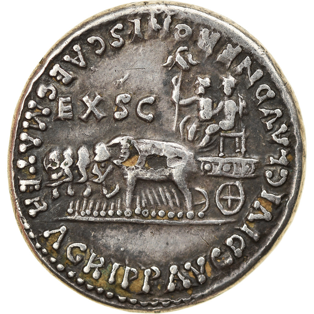 Coin, Nero, Denarius, 55 AD, Rome, Fourrée, , Silver, RIC:7 | Roman ...