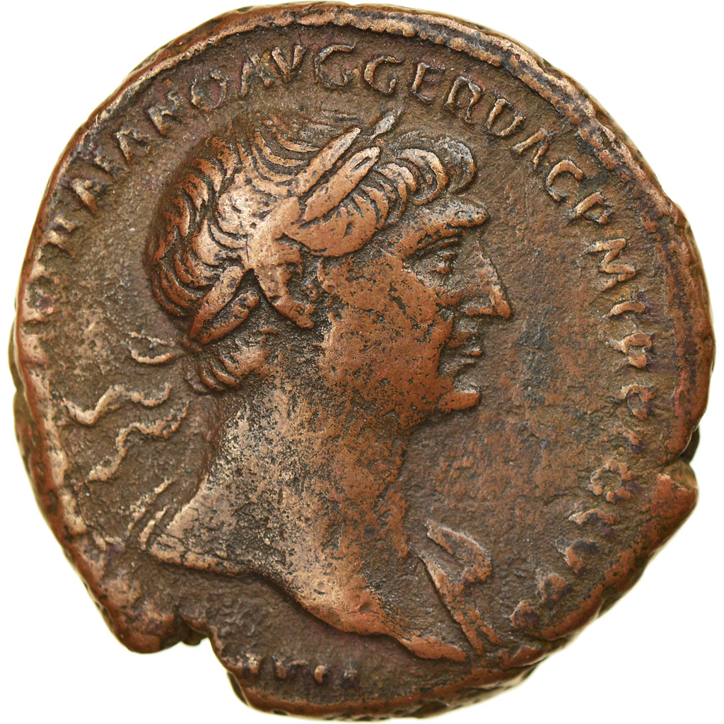 Coin, Trajan, As, 103-111, Rome, , Bronze, RIC:588 | Roman Imperial Coins