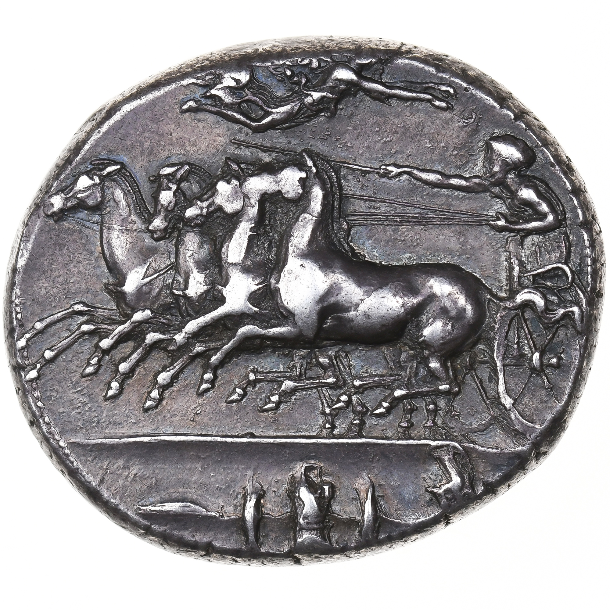 Sicily, Dionysios I, Decadrachm, 405-400 BC, Syracuse, Unsigned work by ...