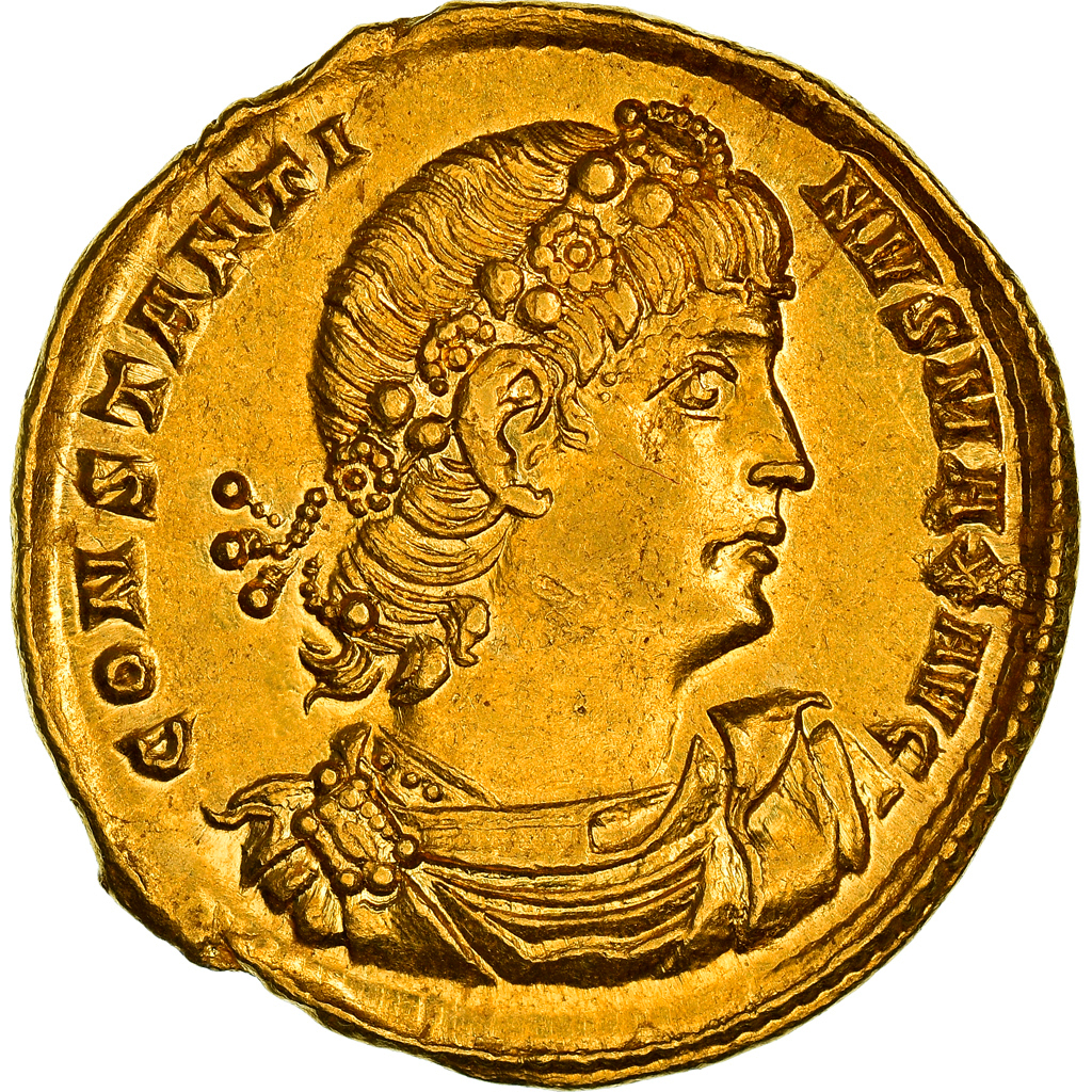 Coin, Constantine I, Solidus, 336-337, Constantinople, Extremely rare