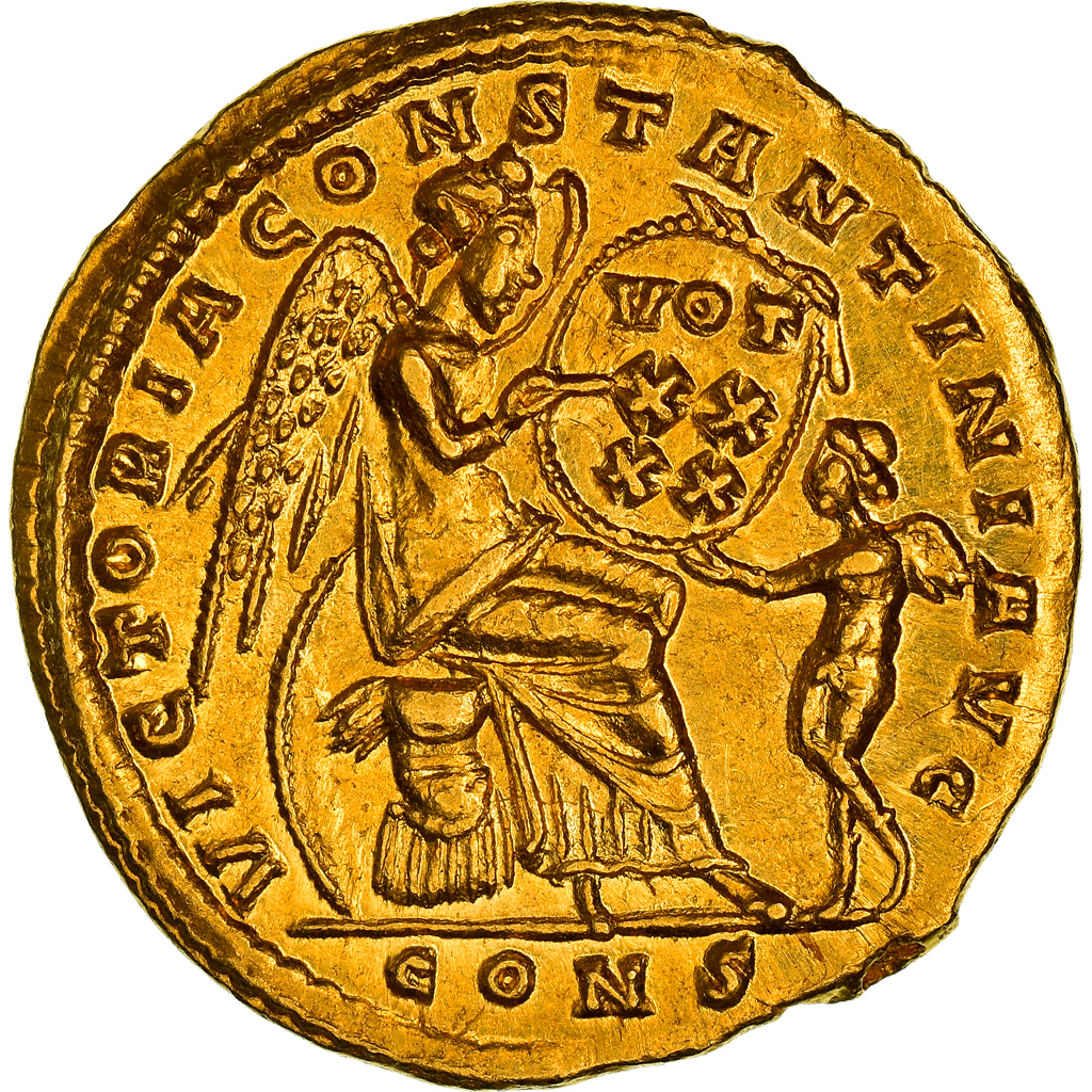 Coin, Constantine I, Solidus, 336-337, Constantinople, Extremely rare