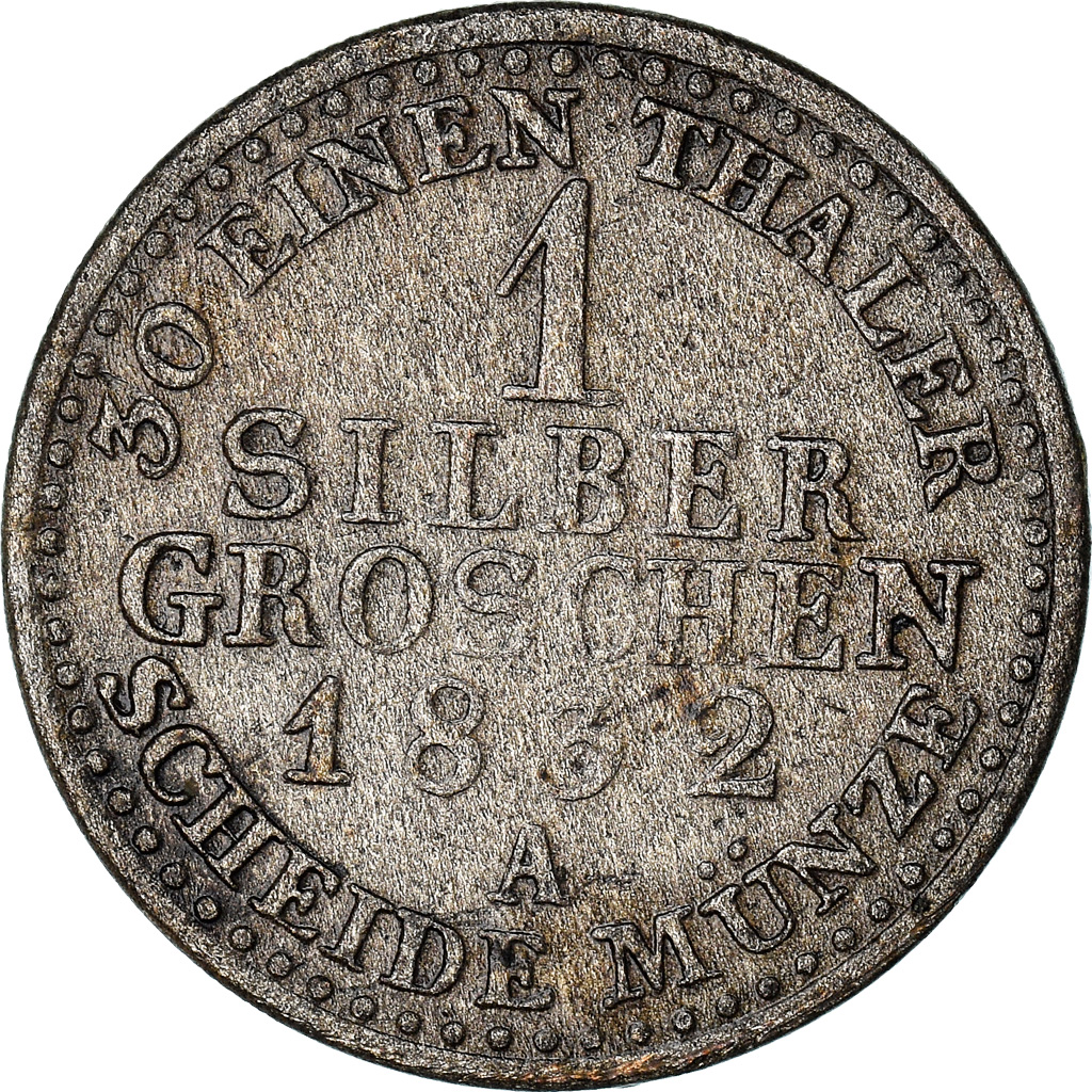 Coin, German States, PRUSSIA, Friedrich Wilhelm III, Groschen, 1832, Berlin