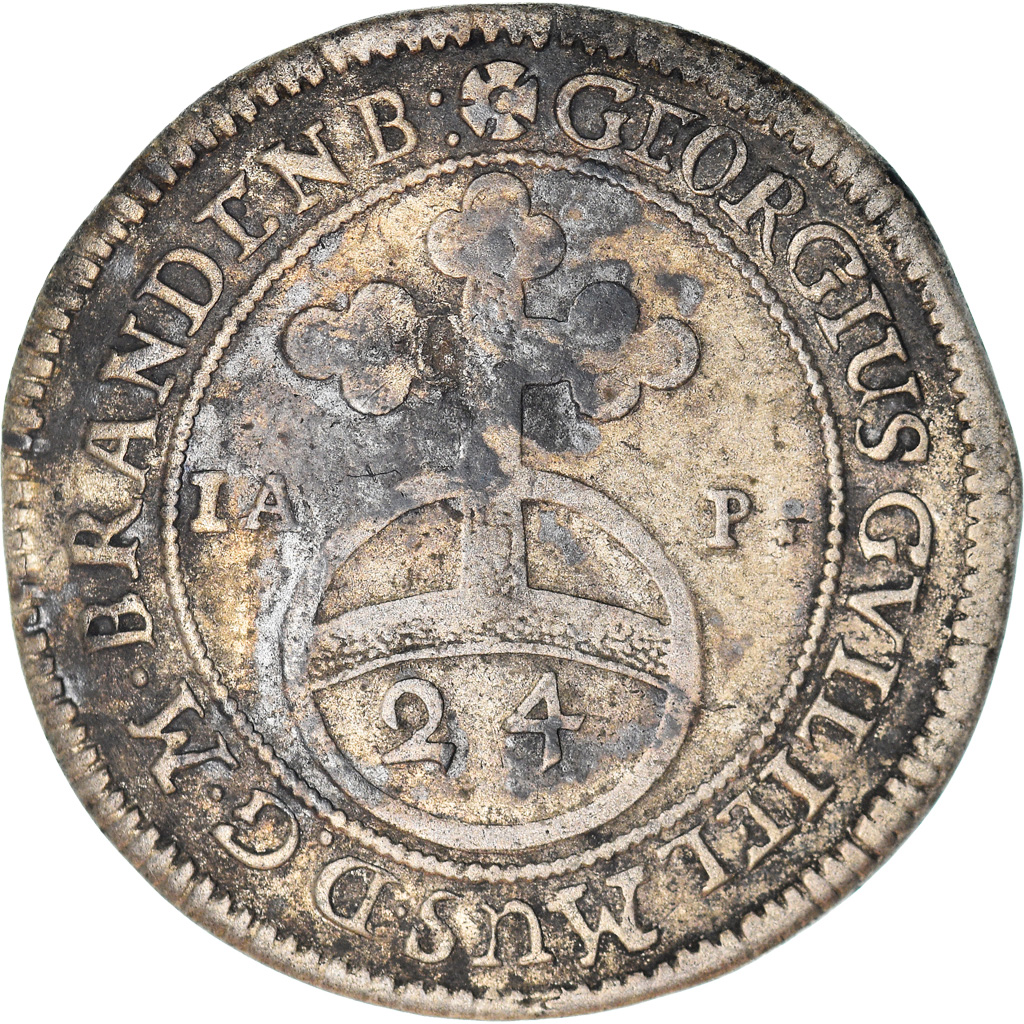 Coin, German States, BRANDENBURG-BAYREUTH, Georg Wilhelm, 1/24 Thaler ...