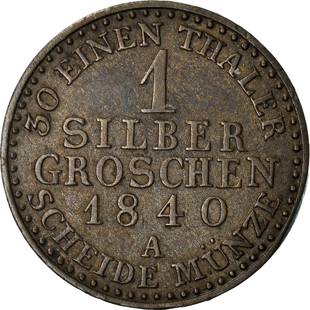 Coin, German States, SAXE-WEIMAR-EISENACH, Karl Friedrich, Groschen, 1840