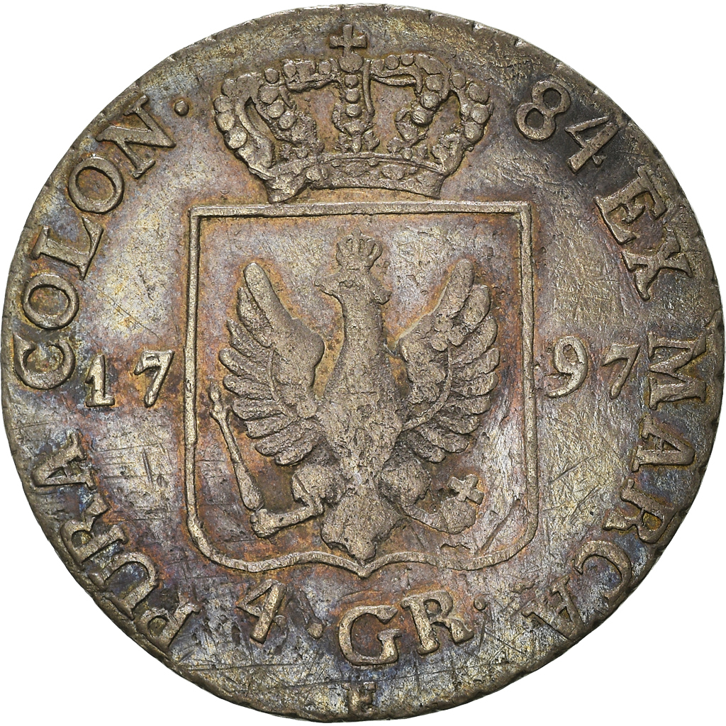 Coin, German States, PRUSSIA, Friedrich Wilhelm II, 4 Groschen, 1797