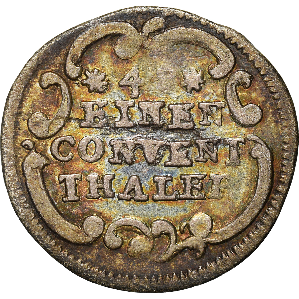 Coin, German States, WURTTEMBERG, Karl Eugen, 1/48 Thaler, 1784,