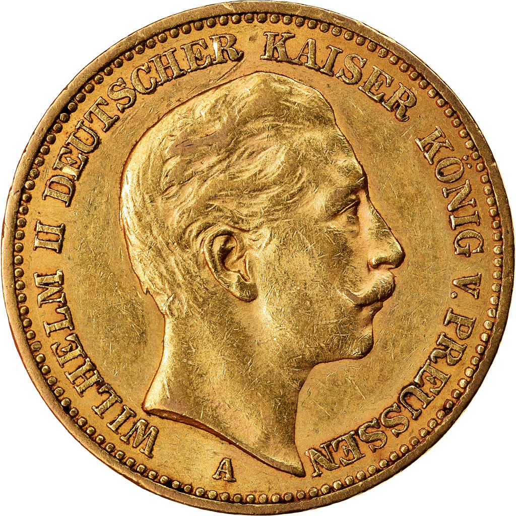 Coin, German States, PRUSSIA, Wilhelm II, 20 Mark, 1898, Berlin,