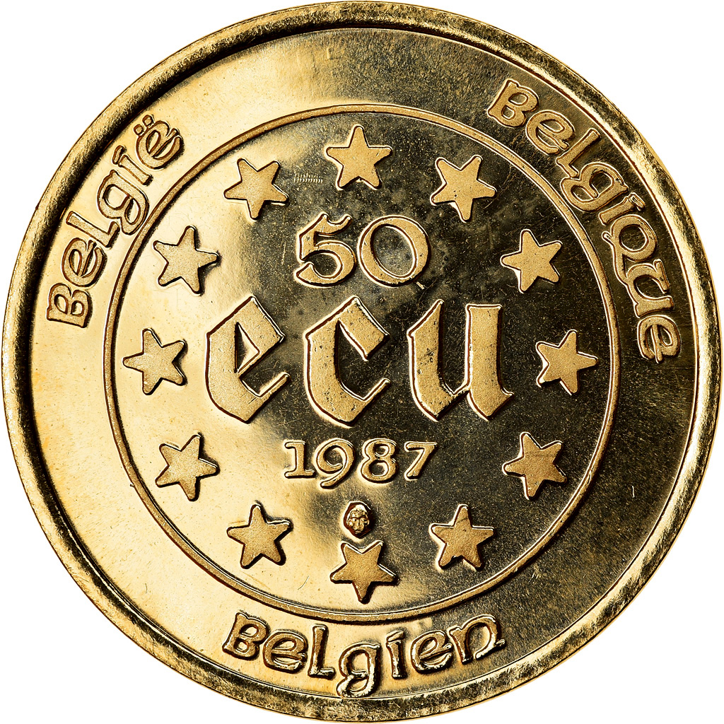 Coin, Belgium, 50 Ecu, 1987, Brussels, , Gold, KM:167 | European Coins